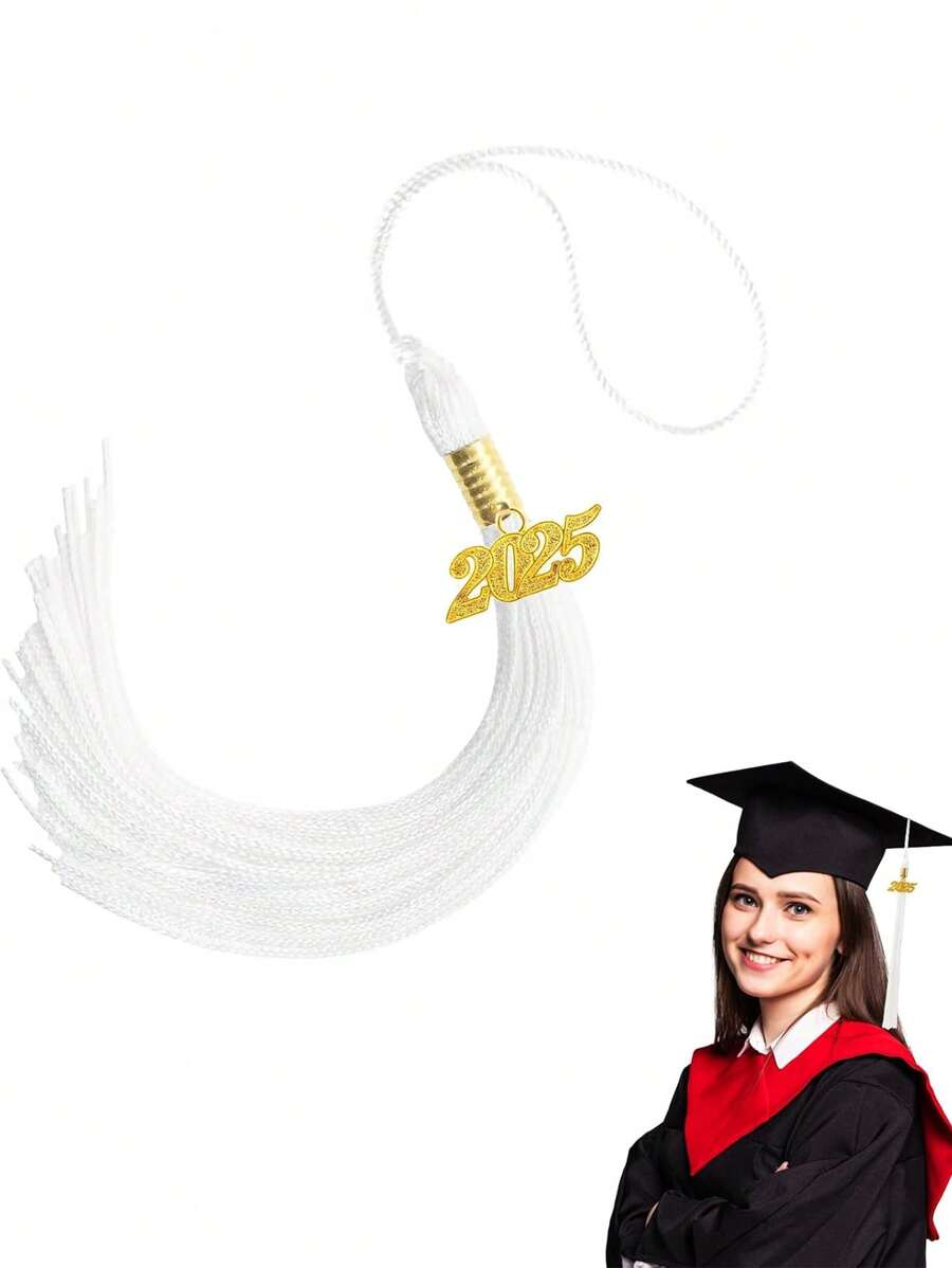 5pcs-2025 Graduation Tassel, Graduation Cap Tassel, White Tassels For ...
