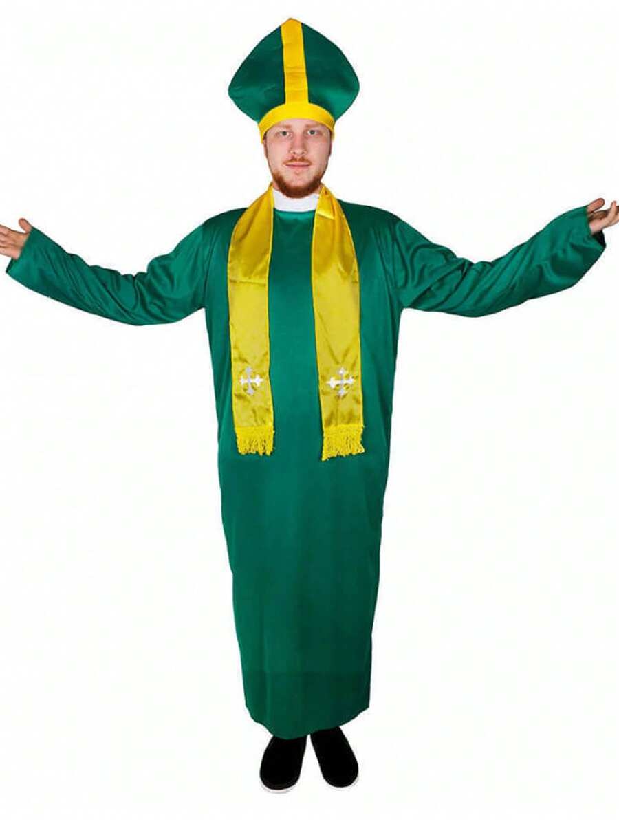 Adult Irish Priest Costume – St. Patricks Day Fancy Dress Outfit ...