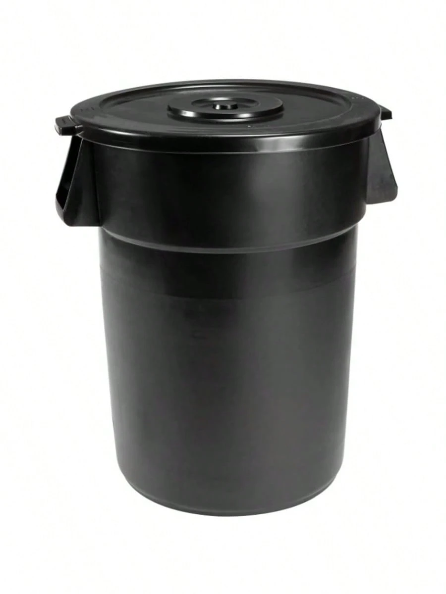 Round Commercial Trash Can. Waste Container For Home Sidewalks Roadside ...