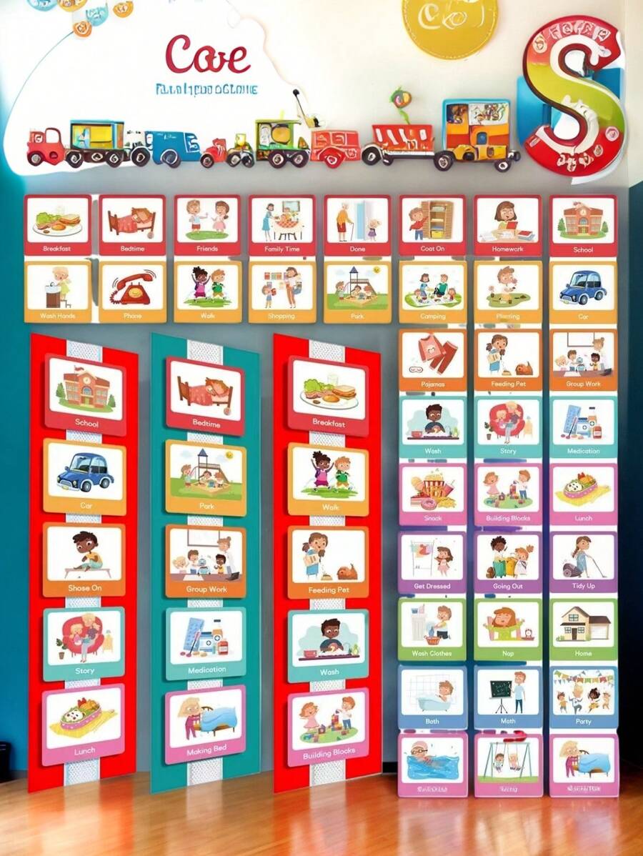 Calendrier visuel pour enfants, aide visuelle non verbale pour la ...