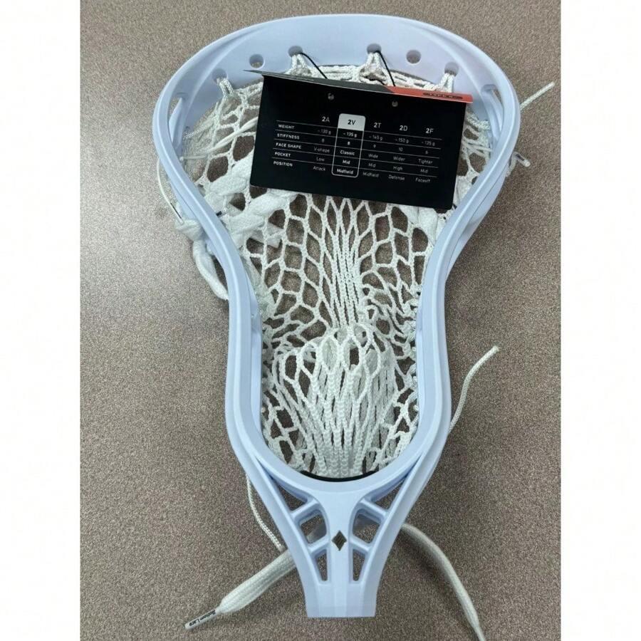 StringKing Mark 2V Lacrosse Head - Strung, White Color - Brand New ...