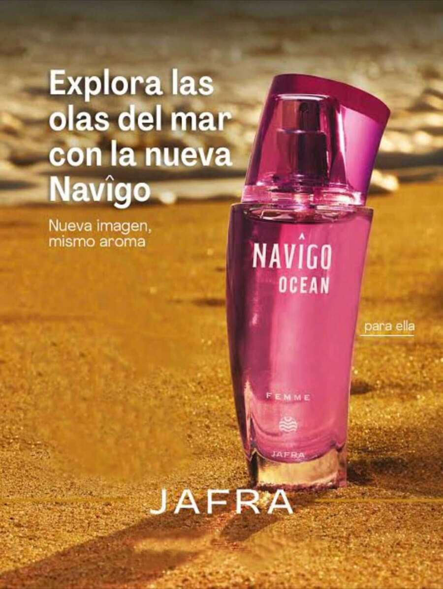 Jafra NAVIGO OCEAN, Agua de tocador, al esencia del océano para ella y ...