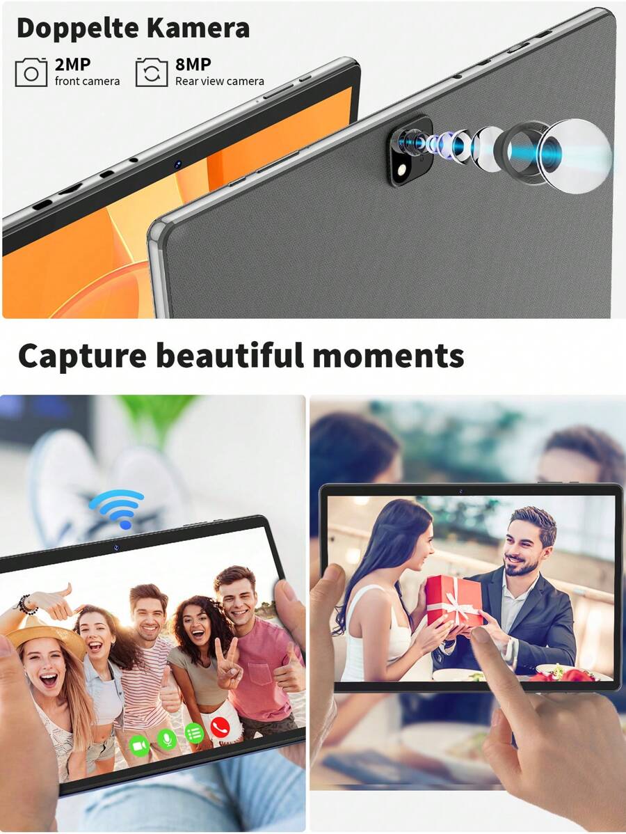 Relndoo Android Tablet 2025 Neueste Version, 10 Zoll Android 14 Tablet ...