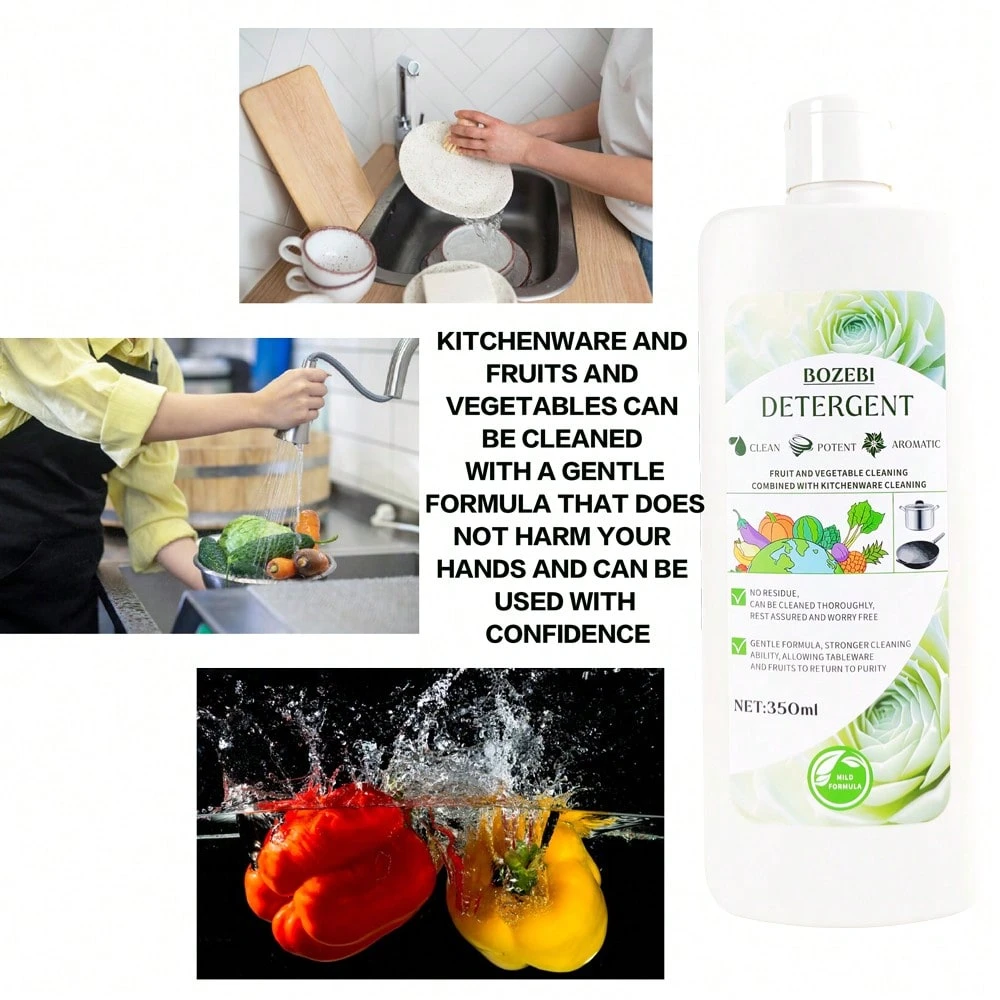 All-Purpose Dish Washing Gel - Gentle Fruit & Vegetable Dish Cleaner ...