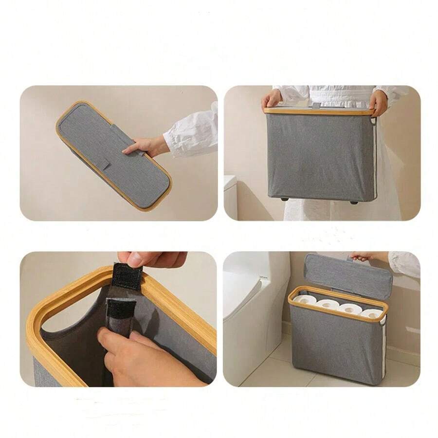 Panier à papier toilette d'une capacité de 12 rouleaux, boîte de ...