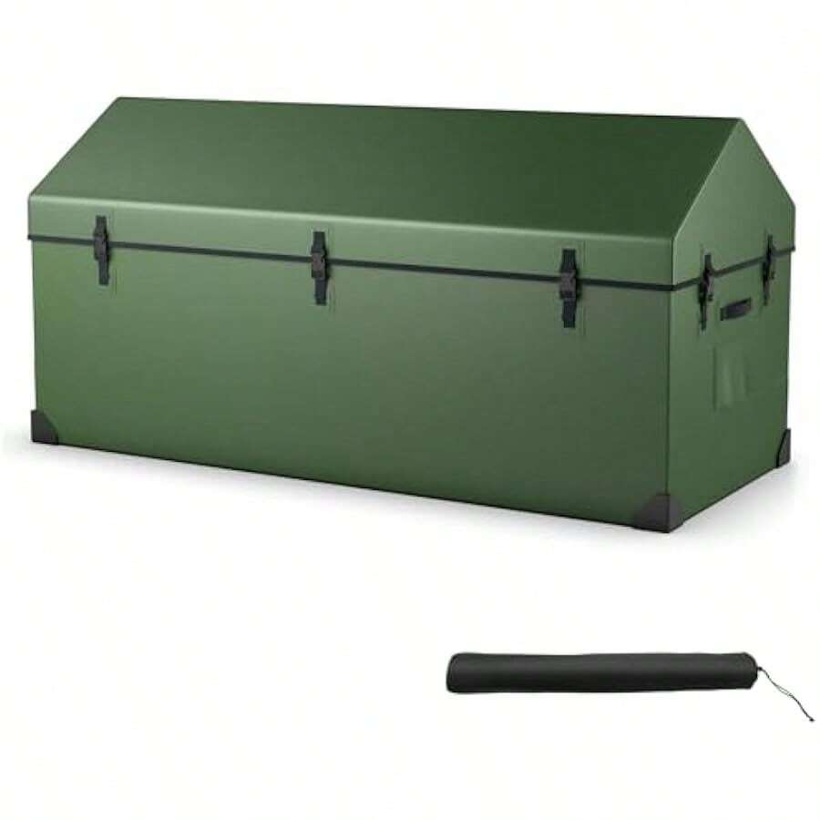 S AFSTAR 174 Gallon Waterproof Outdoor Storage Box Outdoor Tarpaulin ...