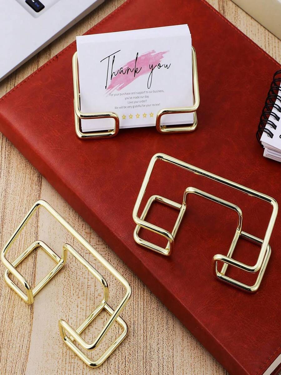 1pcMinimalist Hollowed Out Business Card Box Creative Iron Lined ...