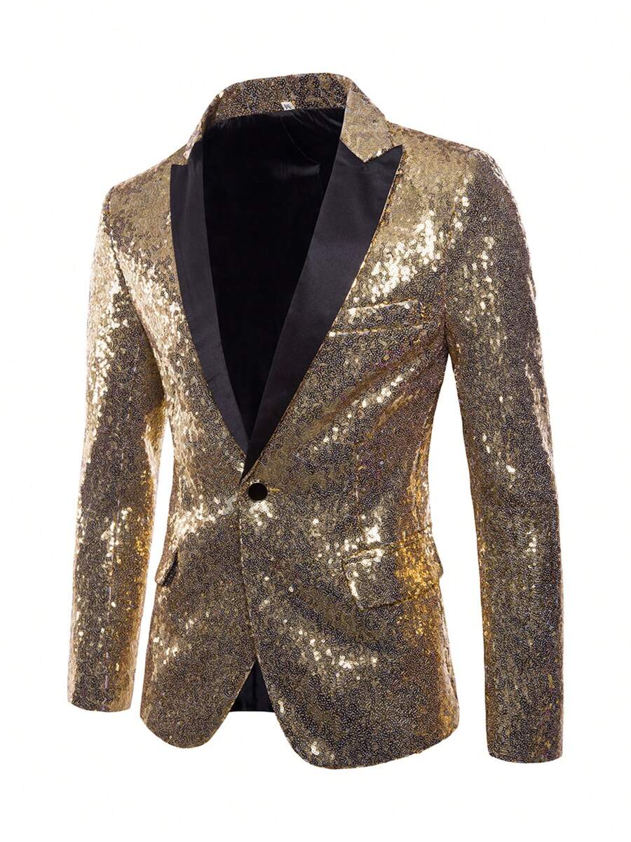 Nightclub Host, Master Of Ceremonies, Photo Studio, Golden Sequined ...