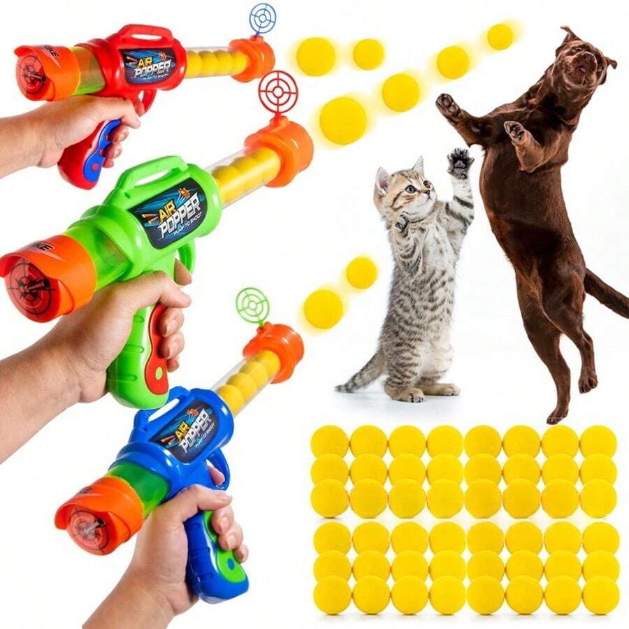 Mother's Day Pet Gift: Silent Fur Ball Launcher, High Elasticity And ...