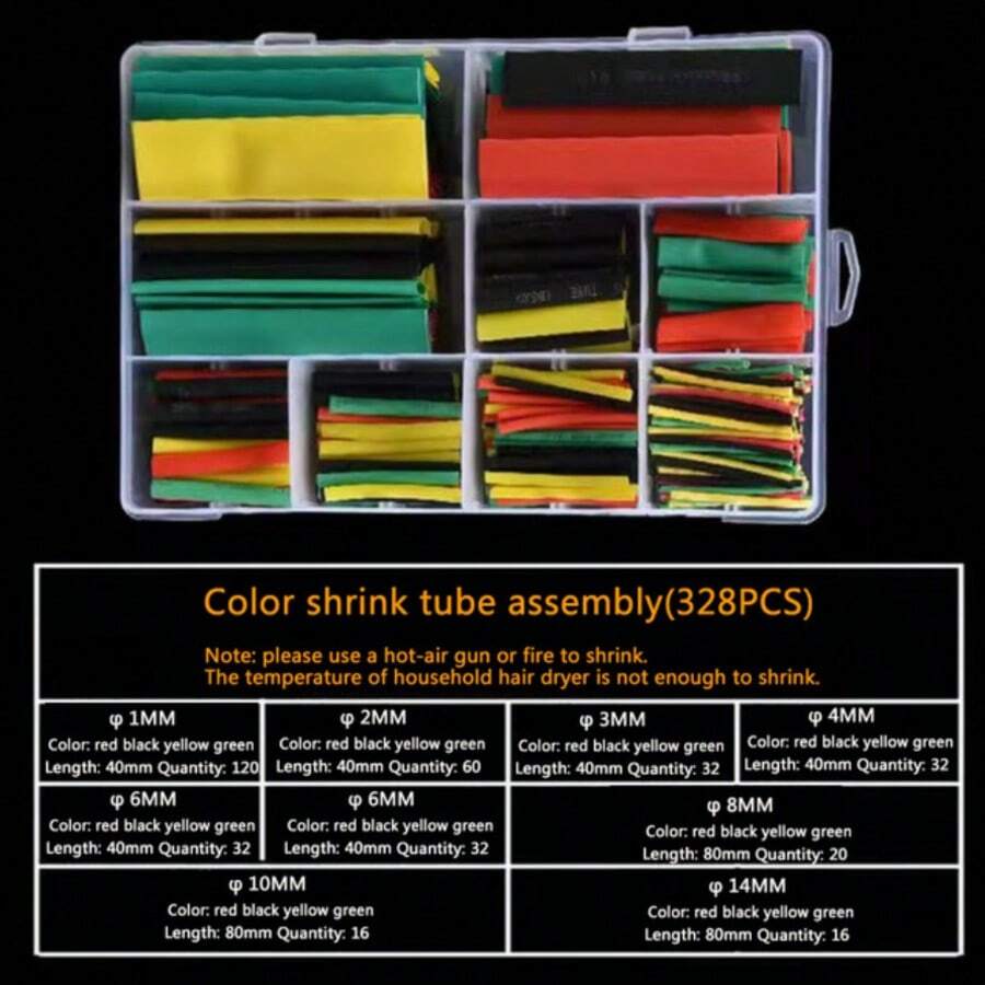 Colored Heat Shrink Tubing With Electrical Insulation 2:1 Shrink Ratio ...