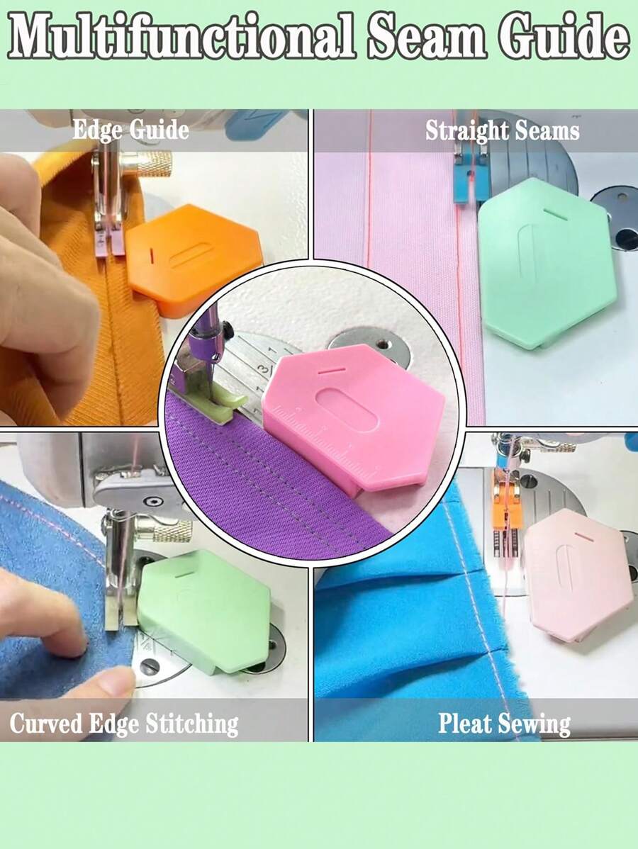 Magnetic Seam Guide For Sewing Machine, Polygonal Seam Guide Hemmer ...
