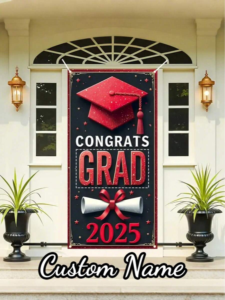 1pc Custom Custom Graduation Background Cloth, 2025 Custom Graduation ...