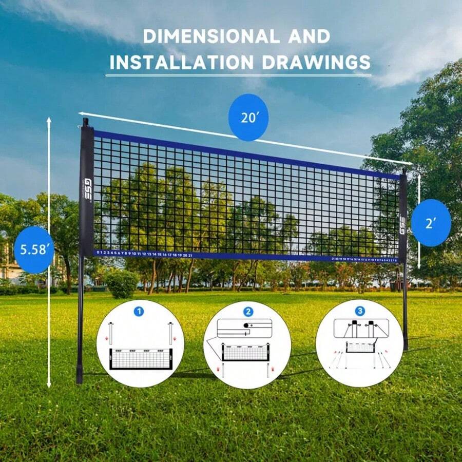 Complete Badminton Set With Net, Rackets & Shuttlecocks | SHEIN USA