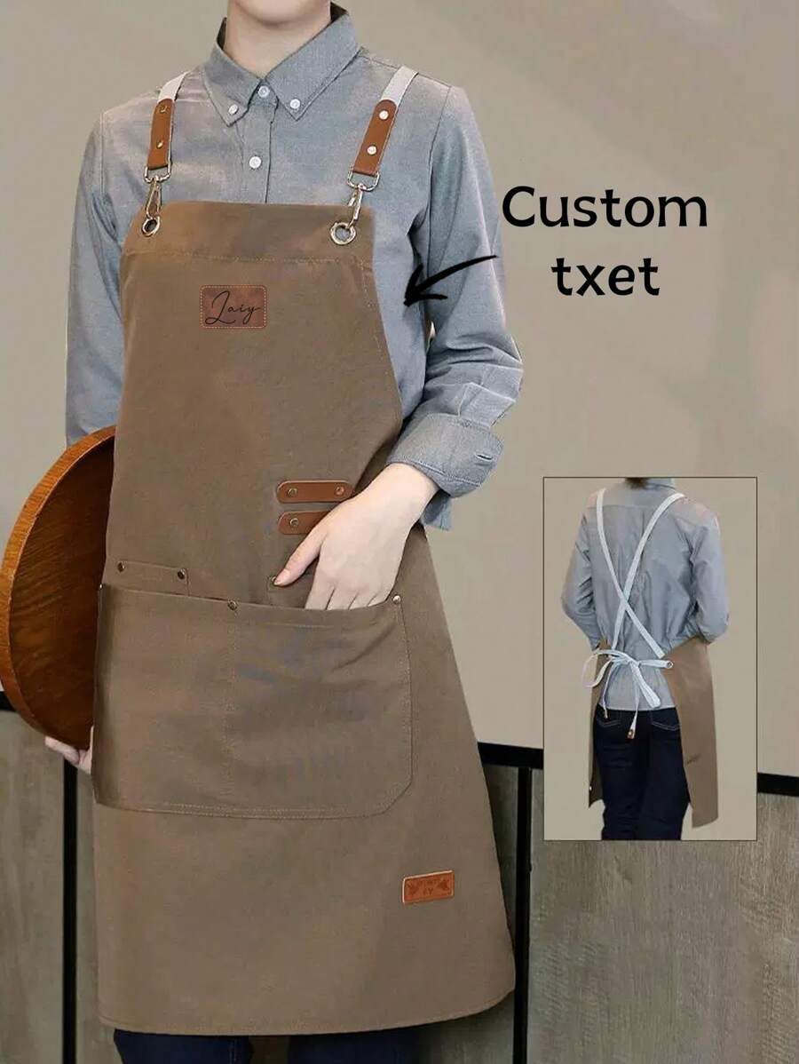 1pc Personalized Custom Apron - Baking Gift Cooking Gift Business Logo ...