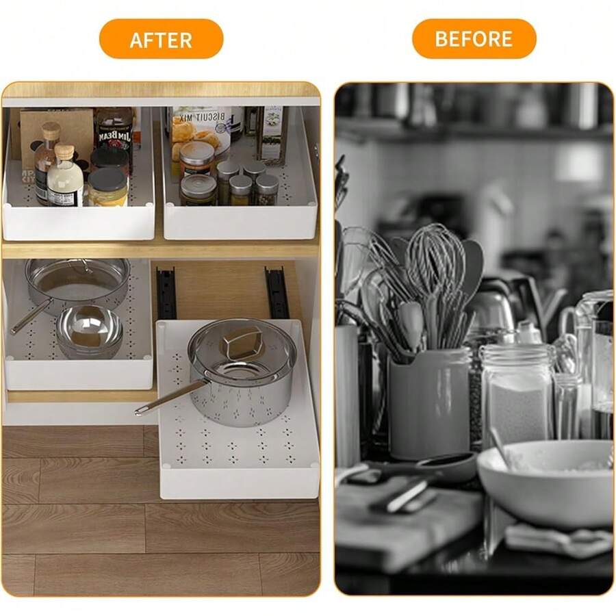 2025-New LASIEYO Pull Out Closet anizer No Drilling Peel and Stick Pull ...