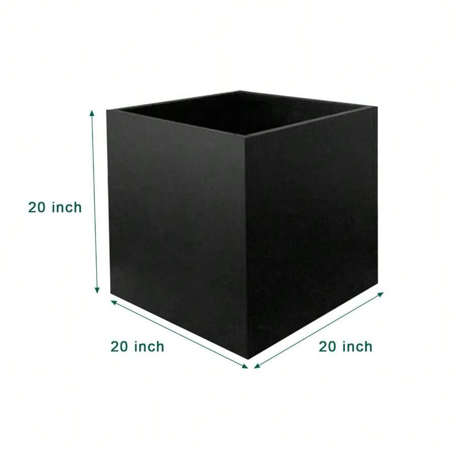 Large Planter Pots Heavy Metal Garden Raised Bed Bonsai Pot Flower ...