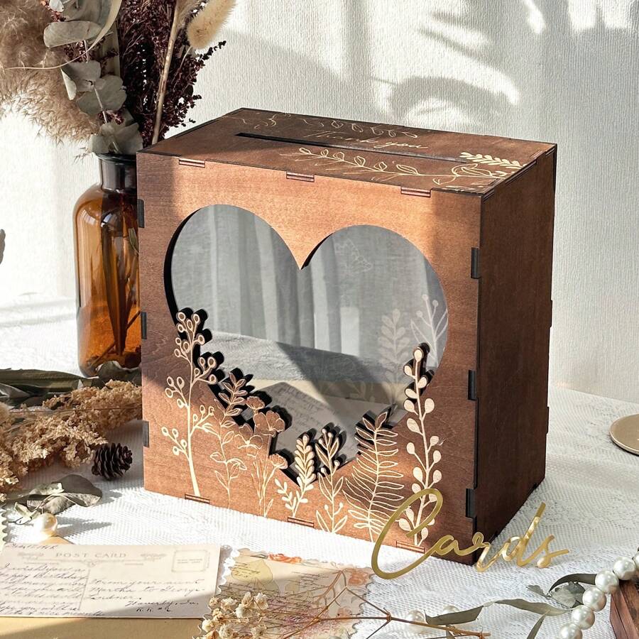 Wedding Card Box For Party, Wooden Wedding Card Boxes For Reception ...