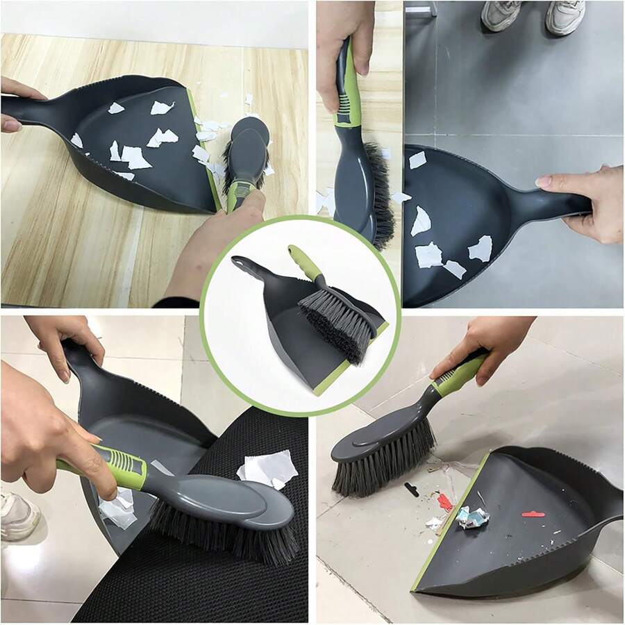 Dust Pan With Brush - Includes Brush, Hand Broom, And Dust Pan Set ...