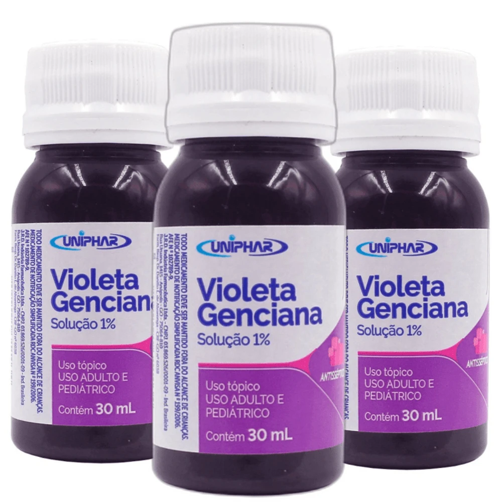 Kit 3 Gentian Violet 30Ml Solution 1% - Uniphar | Mode de Mujer | SHEIN ...