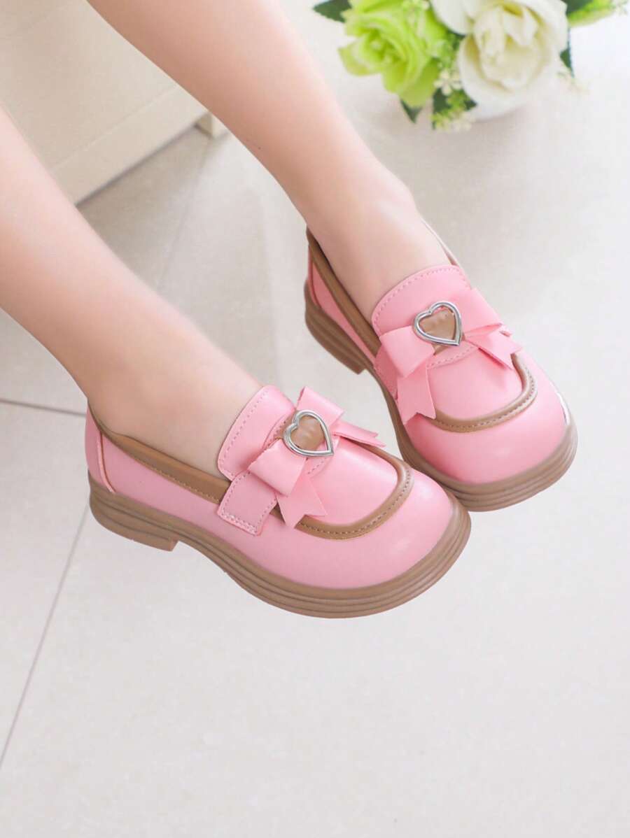 1 Pair Girls' Soft Bottom, Lightweight, Simple & Sweet Princess Flats ...