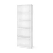 Mainstays 5-Shelf Bookcase With Adjustable Shelves, White - Perfect For ...