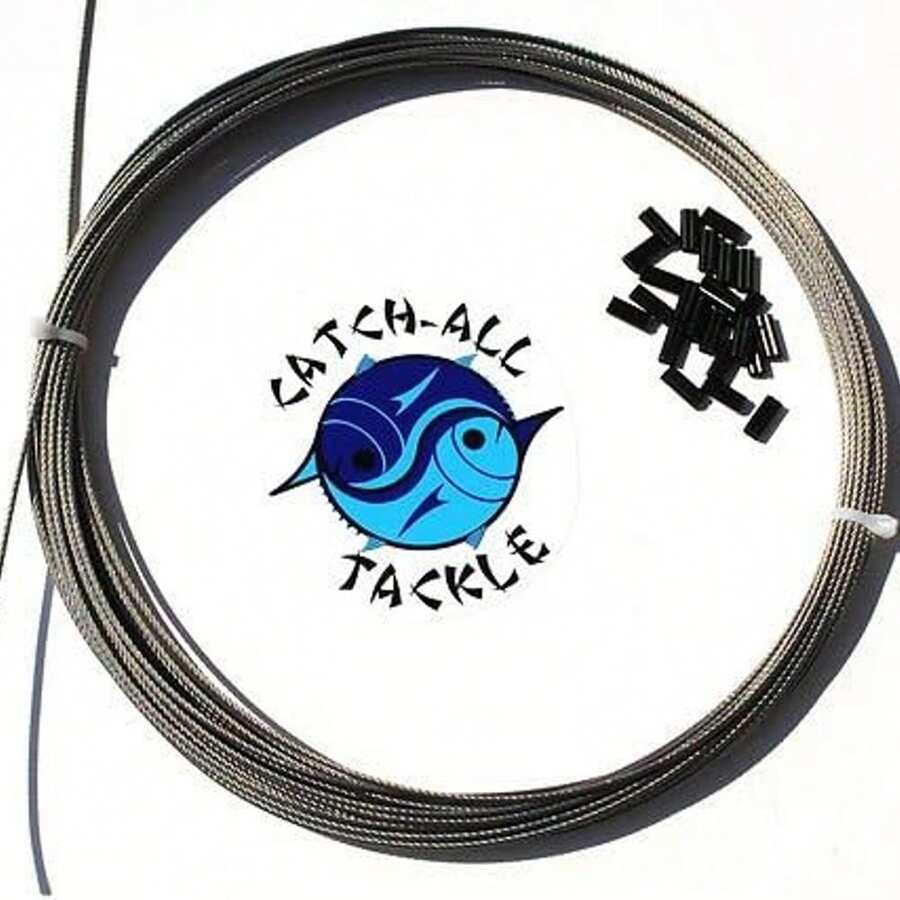 49-Strand Cable Bright 7x7 Stainless Steel Cable Kit 30ft 700lb 2.0mm ...