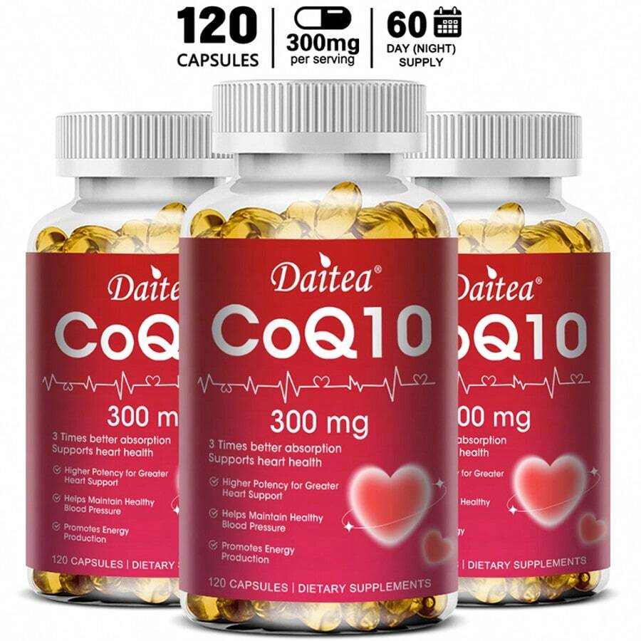 Coenzyme Q10 Supplements - With CoQ10 300mg, Antioxidant For Heart ...