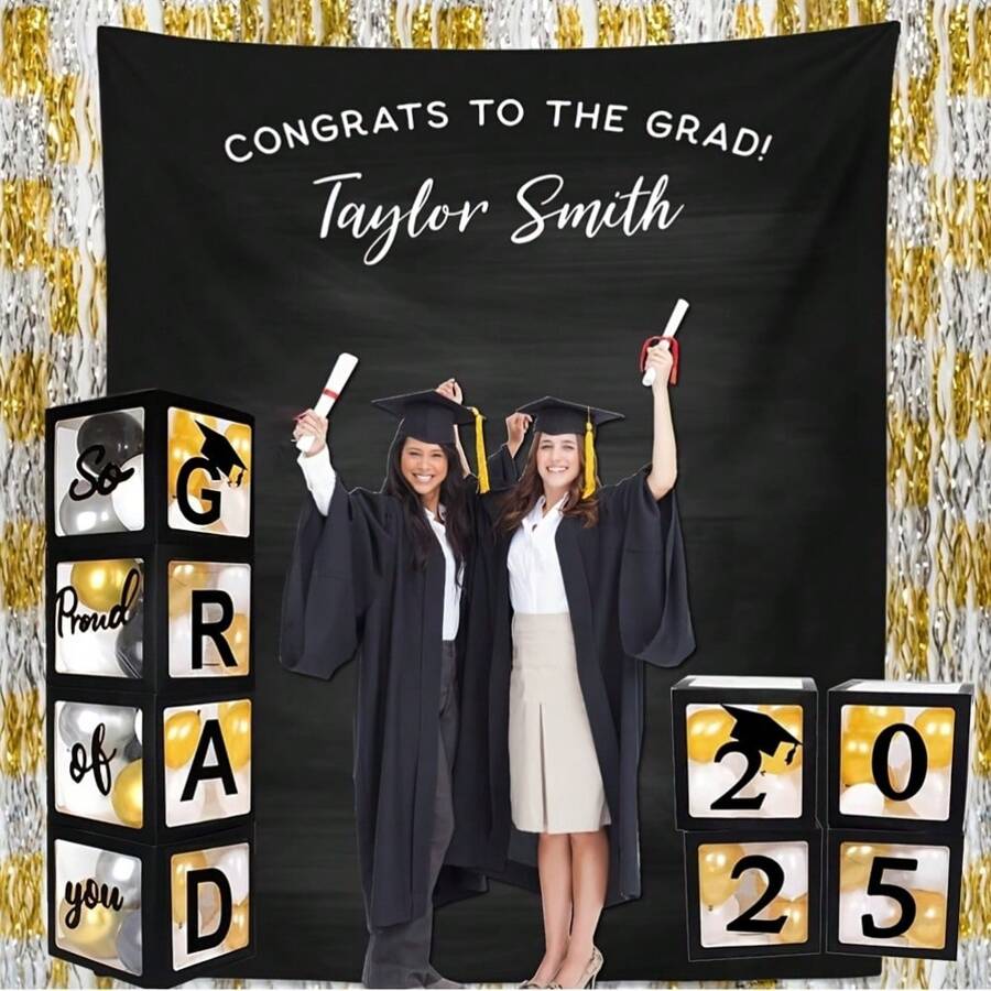 13 Pcs Graduation Decorations Class Of 2025, 2025 Graduation Party ...