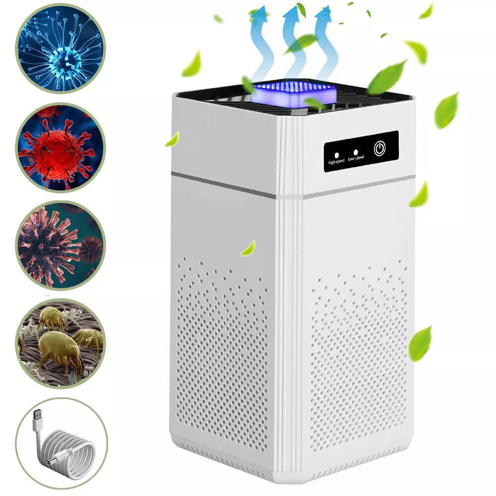 Home True HEPA Air Purifier Large Room Air Cleaner For Allergies Smoker ...