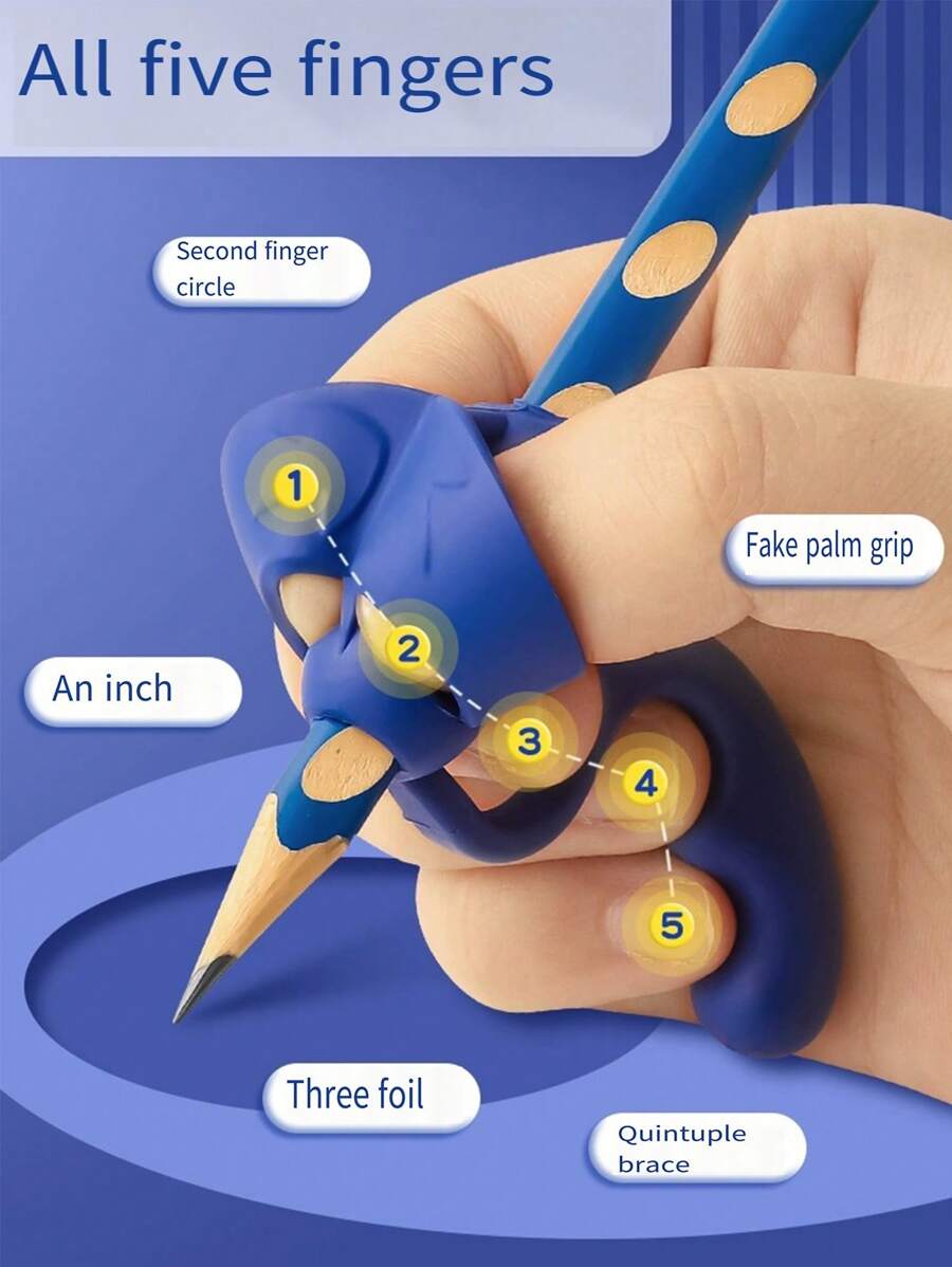 3pcs Finger Grip Pencil Holders, Grip Corrector Tools For Beginners ...