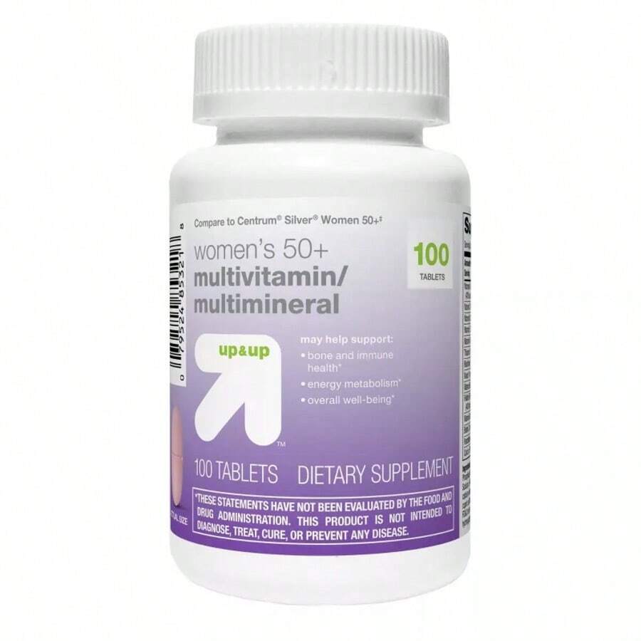 Women's 50+ Multivitamin Dietary Supplement Tablets- 100ct - Up&Up ...