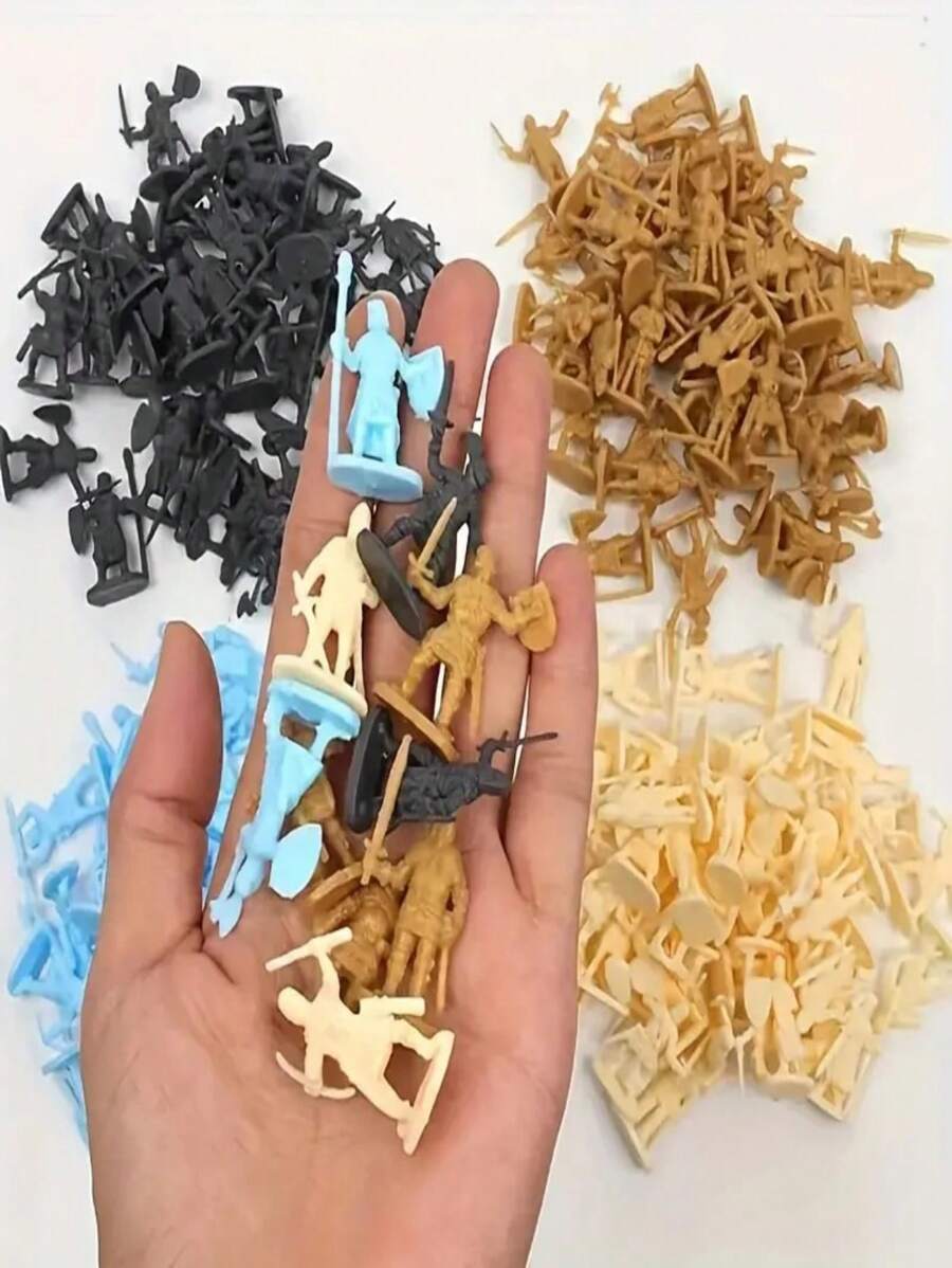 12/24/36/48pcs Mini Medieval Soldier Set - Plastic Ancient Warrior ...