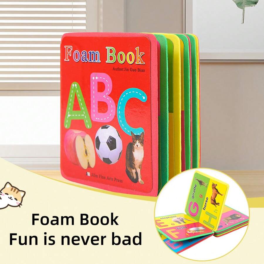 3pcs Children's Cognitive Words Early Learning Abc 123 Fruit And Other ...