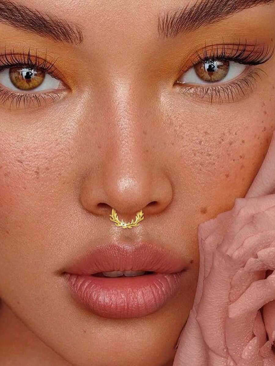 1PC 925 Sterling Silver Septum Rings Vine Septum Jewelry Small Dainty ...