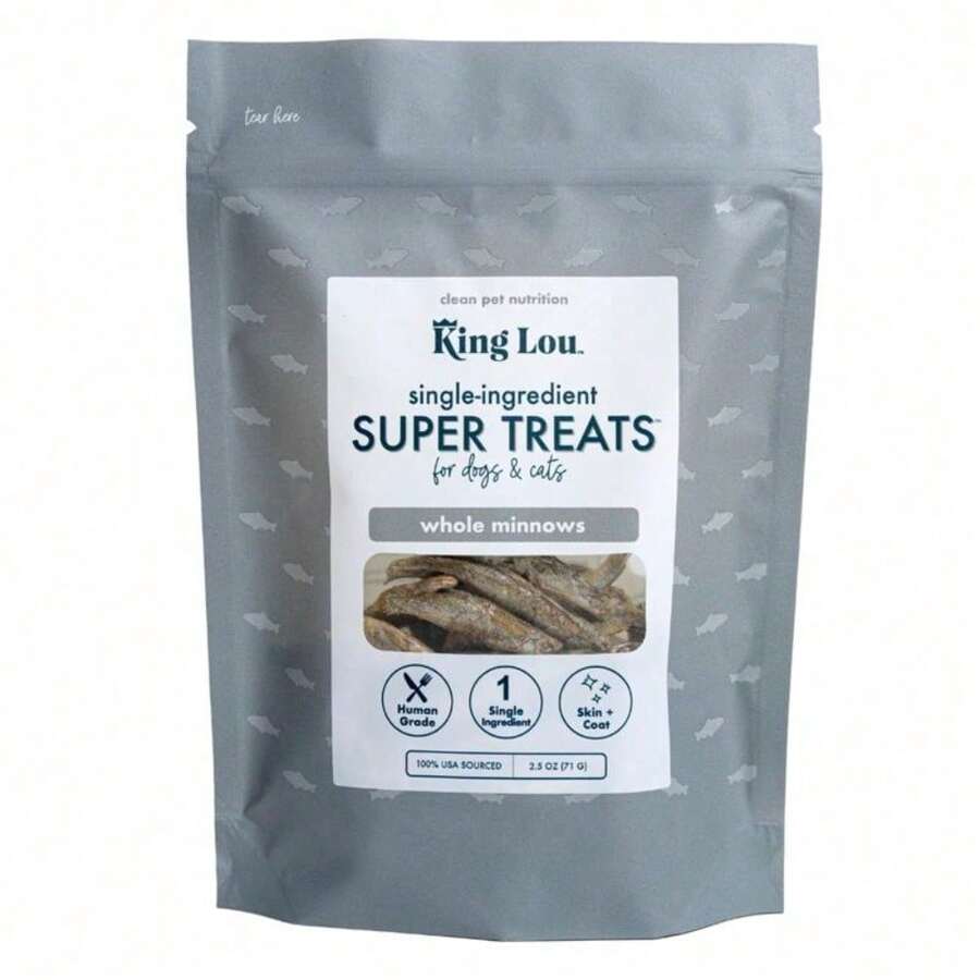 King Lou Whole Minnows - Freeze-Dried Raw Snack For Dogs And Cats ...