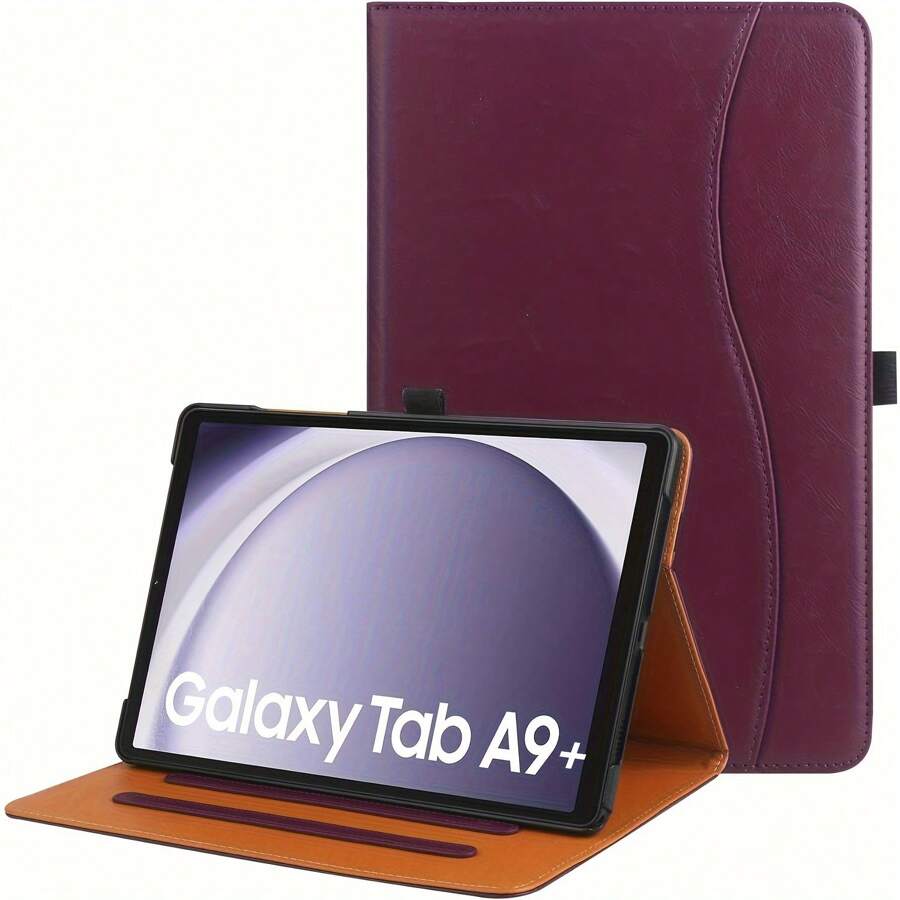 Compatible With Galaxy Tab A9+ 11inch Leather Stand Case Cover Pocket ...