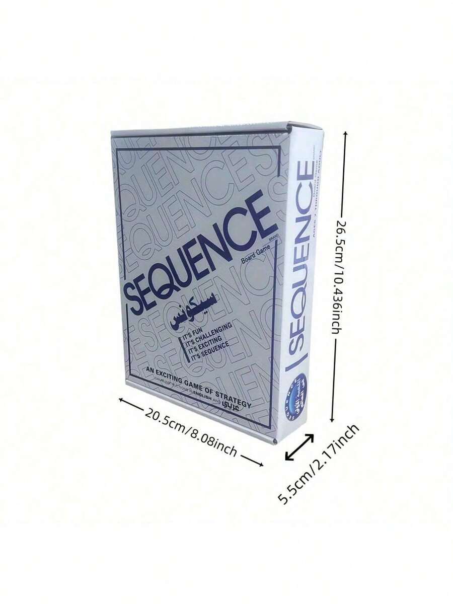 Sequence Board Game Set, Sequence Game, 5-In-A-Row Fun Version ...