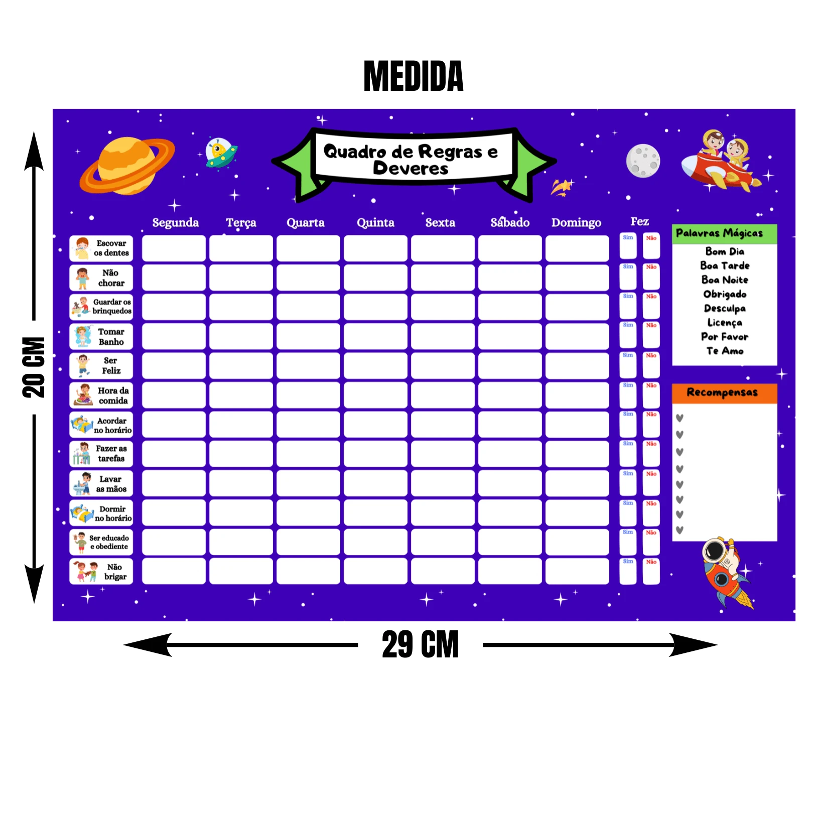 Children's Wall Routine Chart Activity Incentive Reward Chart | SHEIN USA