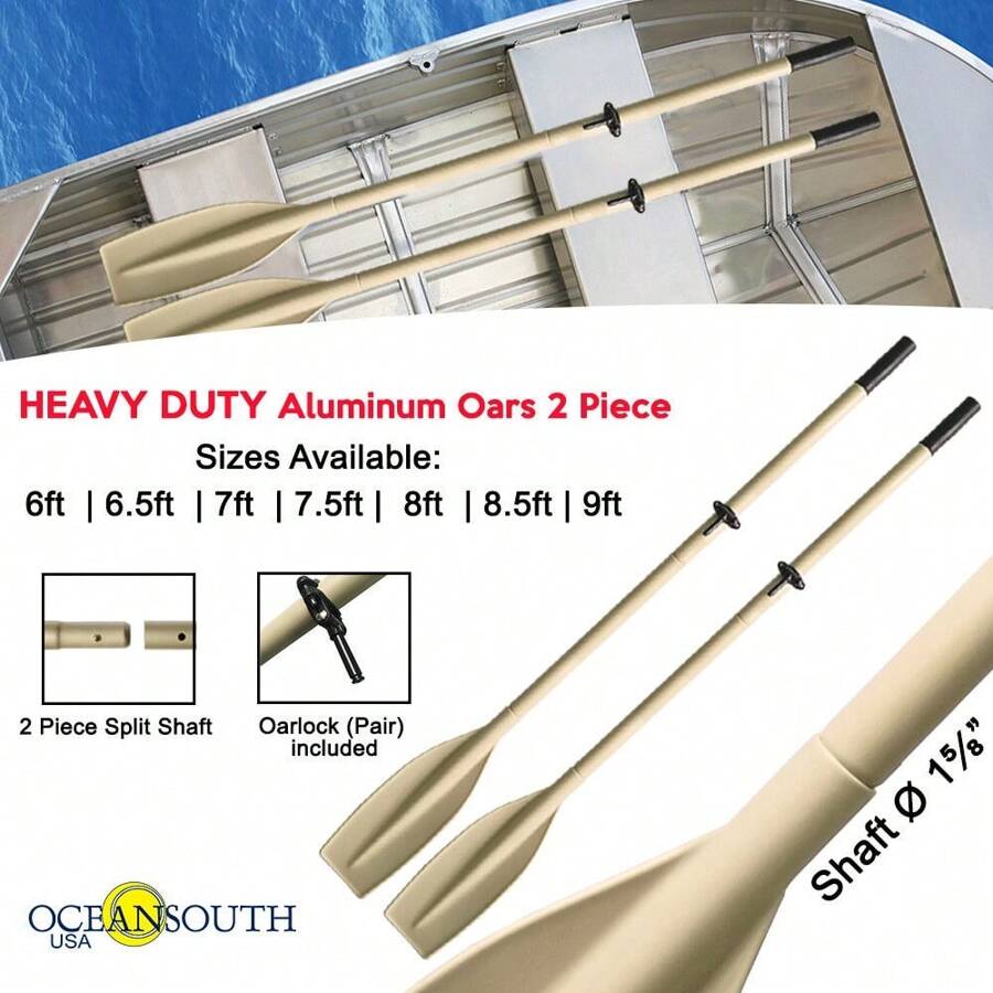 Oceansouth Heavy Duty Oars Split Shaft With Oar Locks | SHEIN USA