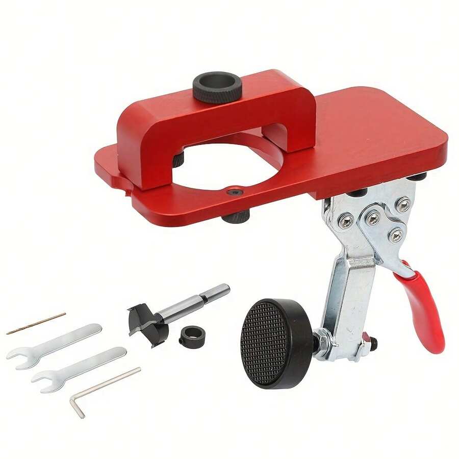 [Aluminum Hinge Boring Jig] Red 35mm Aluminum Hinge Boring Jig Set ...