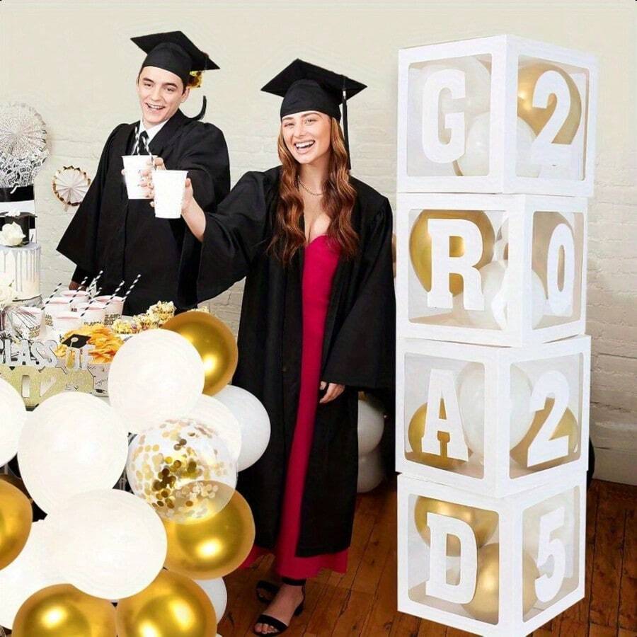 13 pezzi Decorazioni per laurea Classe del 2025, Palloncini neri e ...