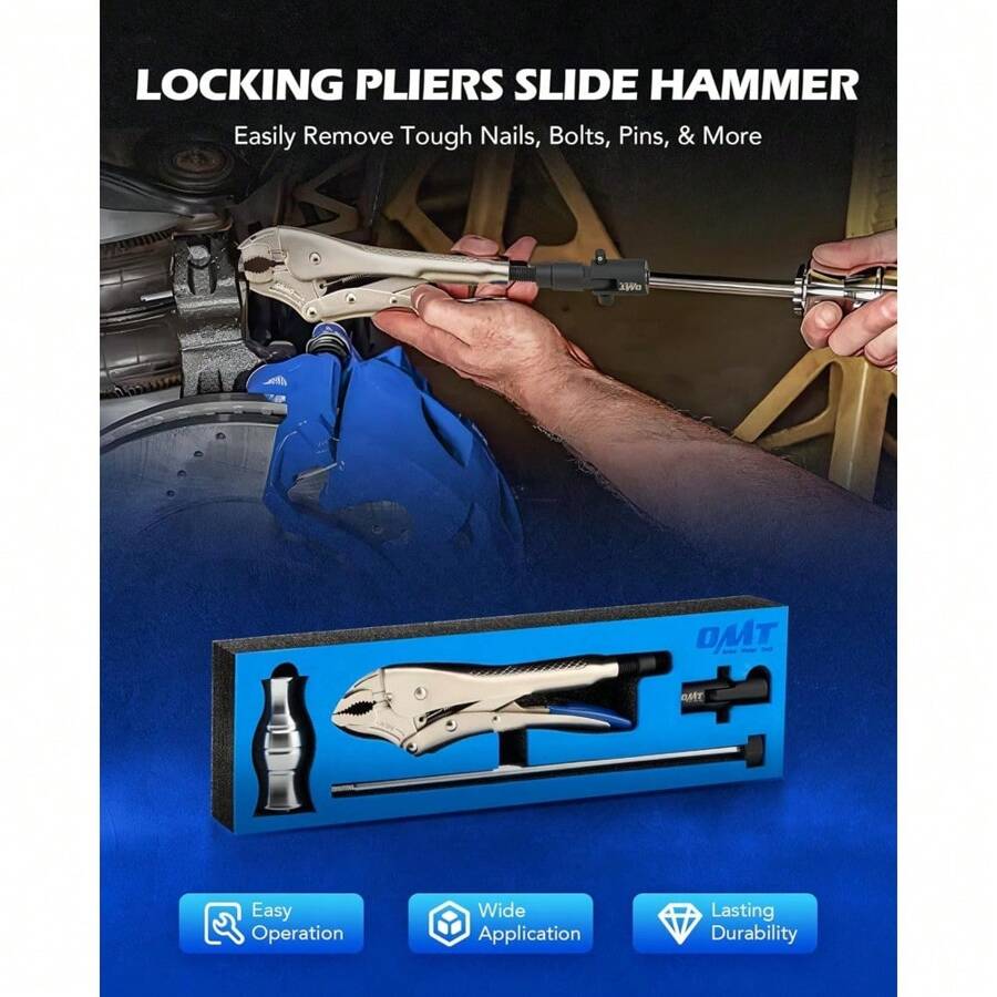 Local Shipping/Orion Motor Tech Vise Grip Slide Hammer, 9.8 In Locking ...