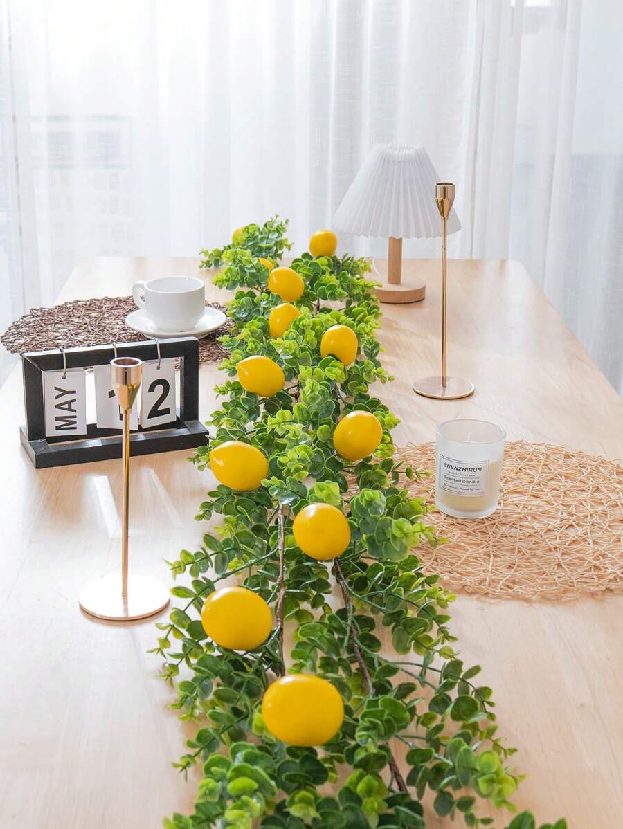1pc Lifelike Artificial Lemon Vine, 66.92-Inch Hanging Multi-Functional ...