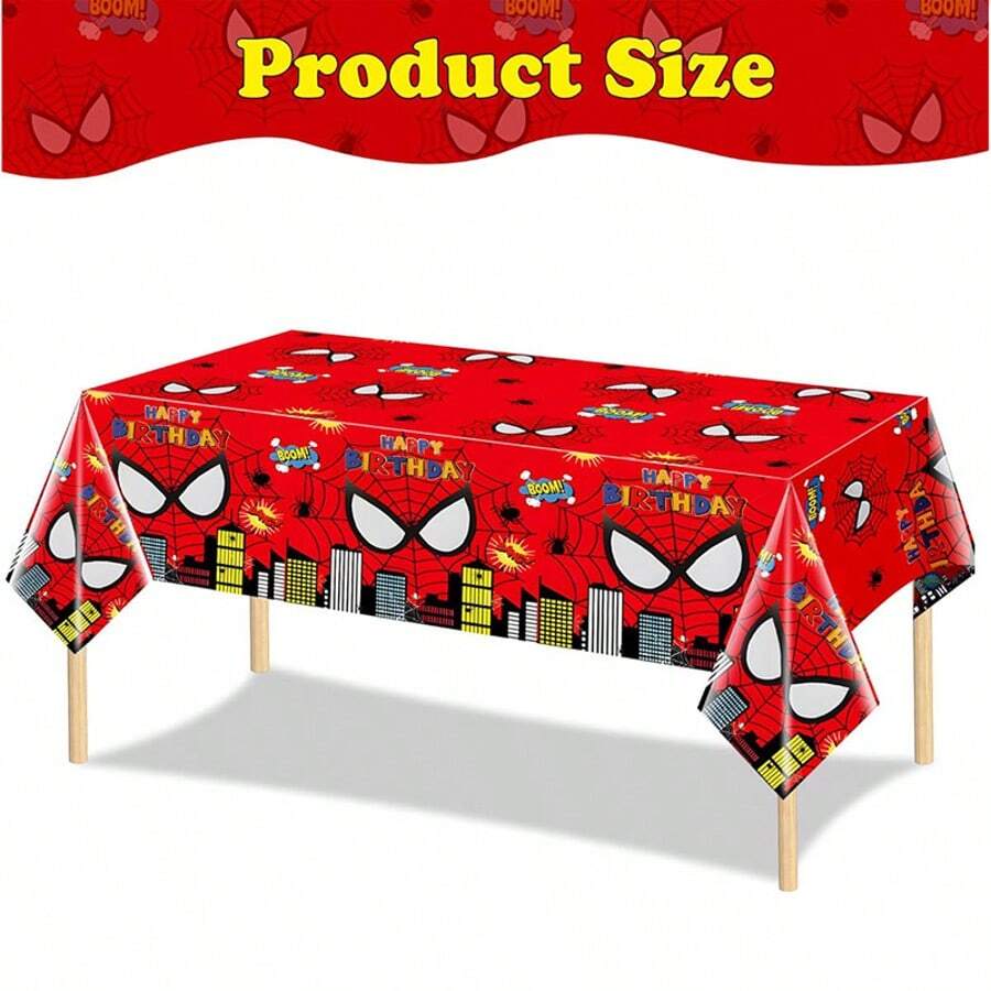 Marvel 1/5Pcs Marvel Spider Man Tablecloth Decorations Superhero Theme ...
