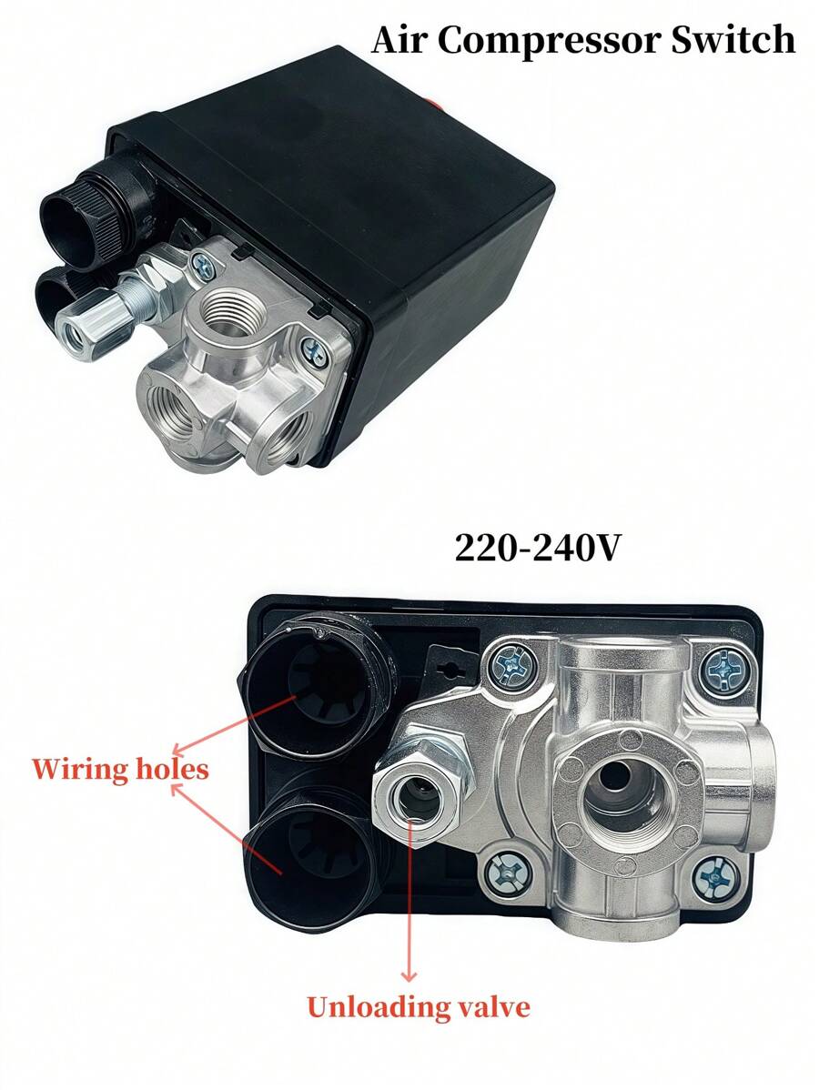 1 Pc Air Compressor Pressure Switch 90-120psi Automatic Air Pressure ...