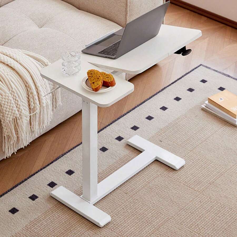 Laptop Desk, Height-Adjustable Workstation, Portable Computer Table On ...