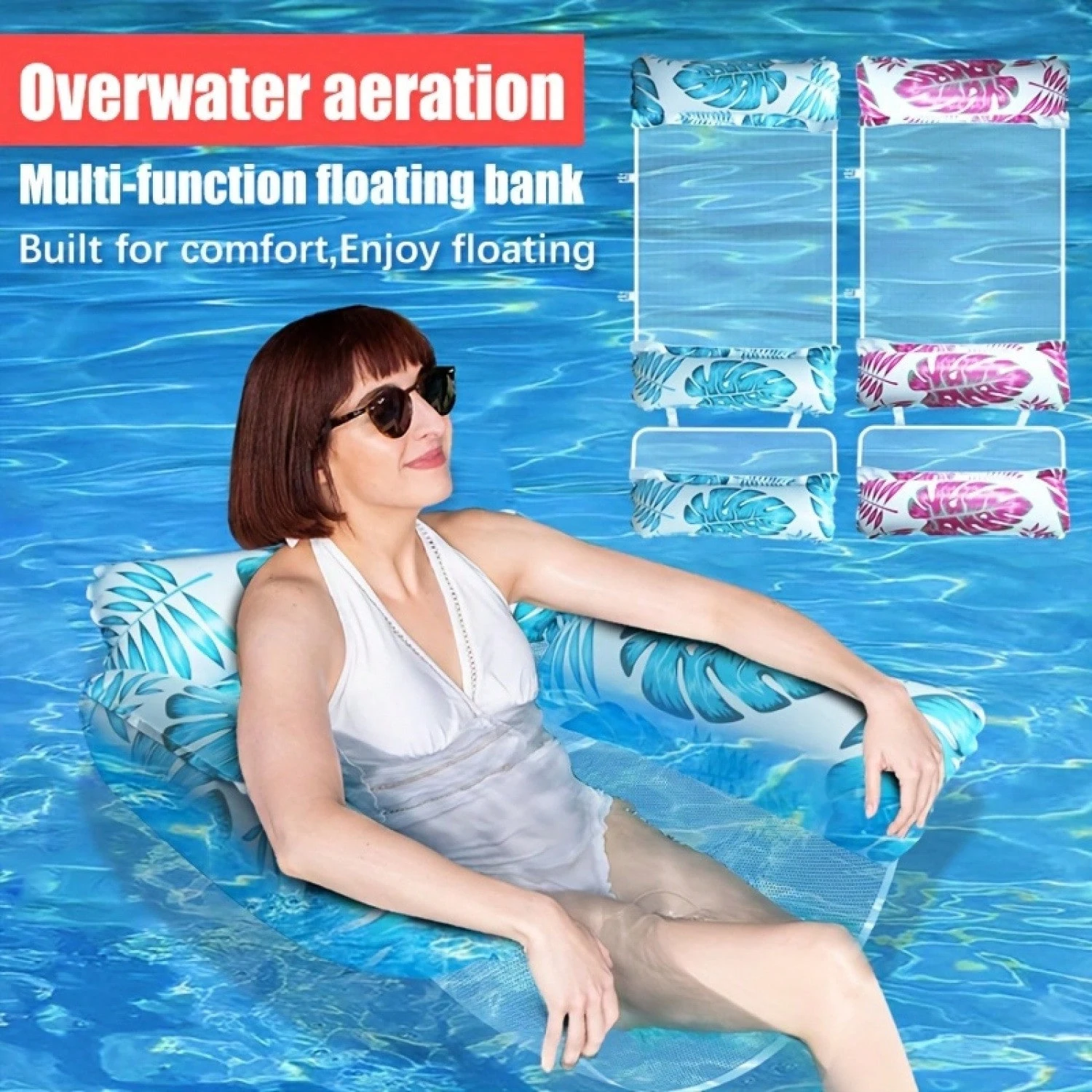 Luxury Modular Pool Hammock – 3-Row Detachable PVC Design For Mother's Day Floating Spa & Summer ...