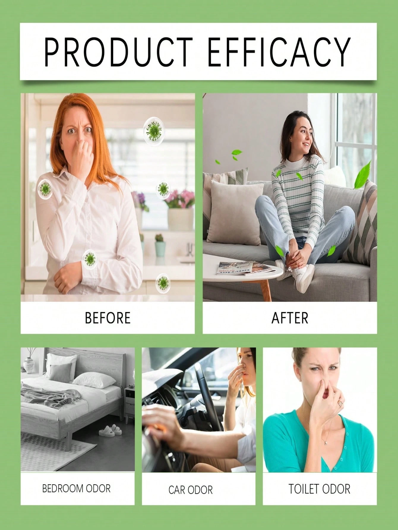 1/2 Pack Indoor Air Purifying Granules, Home & Office Fresh Deodorizer ...