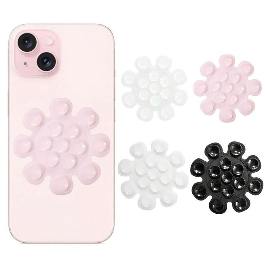 3pcs, Cute Sun Flower Shaped Suction Cup, 15 Small Round Silicone ...