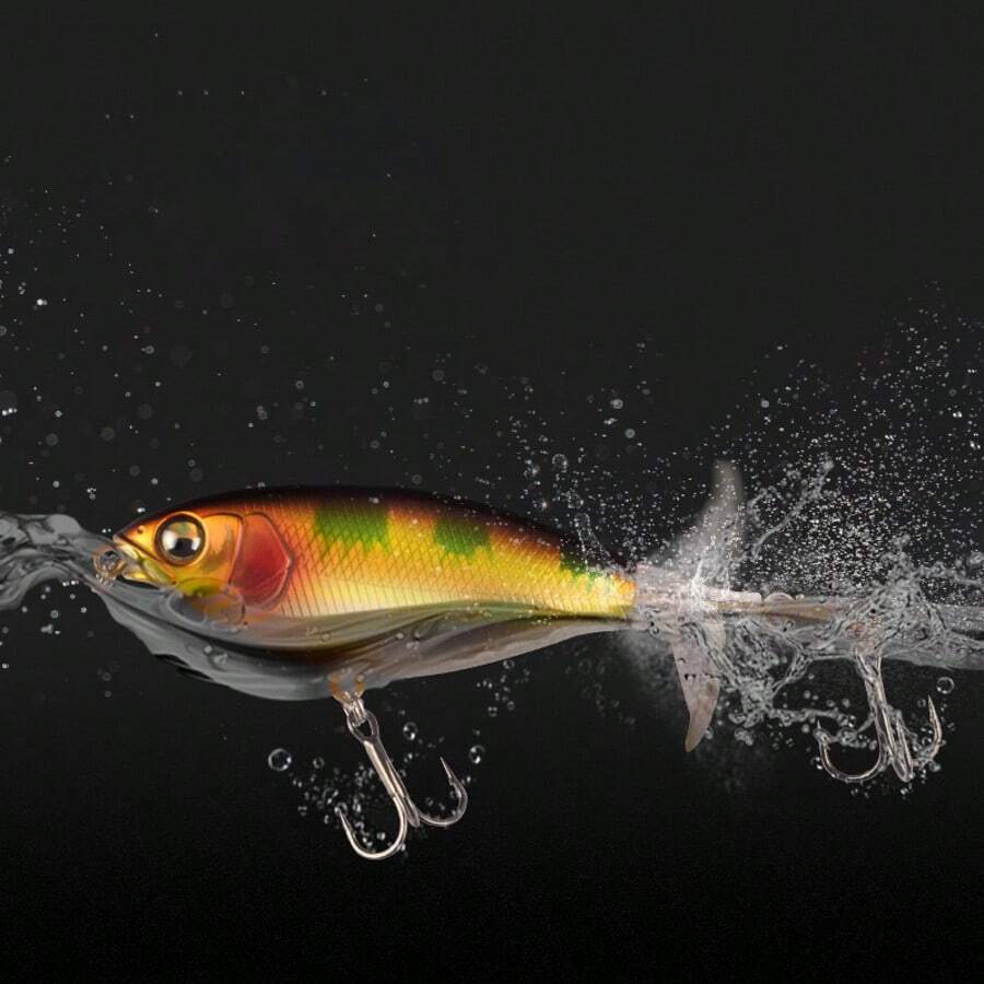 Floating Pencil Lure For Surface Fishing, Spiral Propeller Design ...